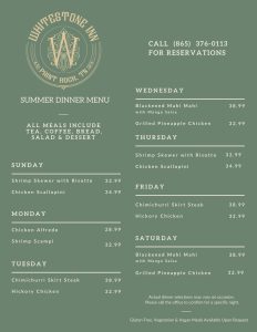 Dining - Whitestone Inn